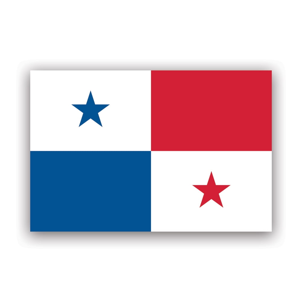 Panamanian Flag Sticker Decal - Self Adhesive Vinyl - Weatherproof ...