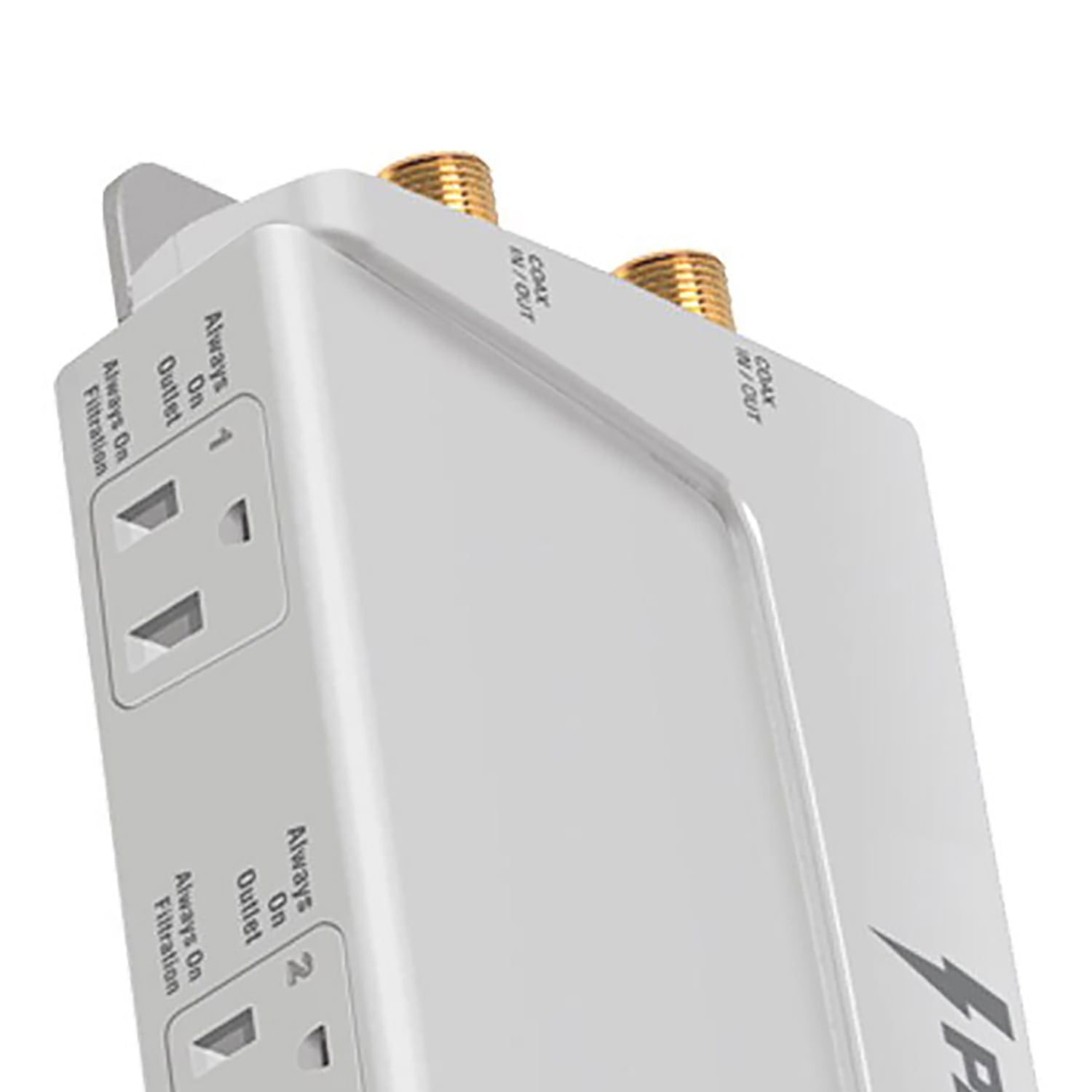Panamax Max Flat Panel 300 Surge Protector, 2 Outlets, 6-Ft. Power Cord ...