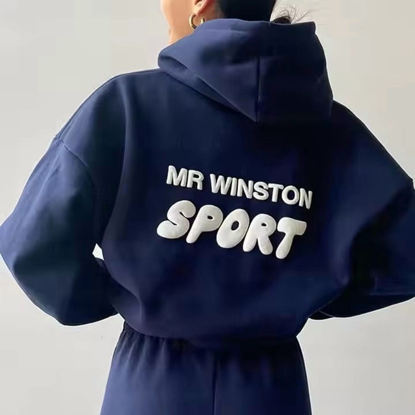 Panan Printed Mr Winston Sport Women's men‘s Y2K Oversized Hoodie ...