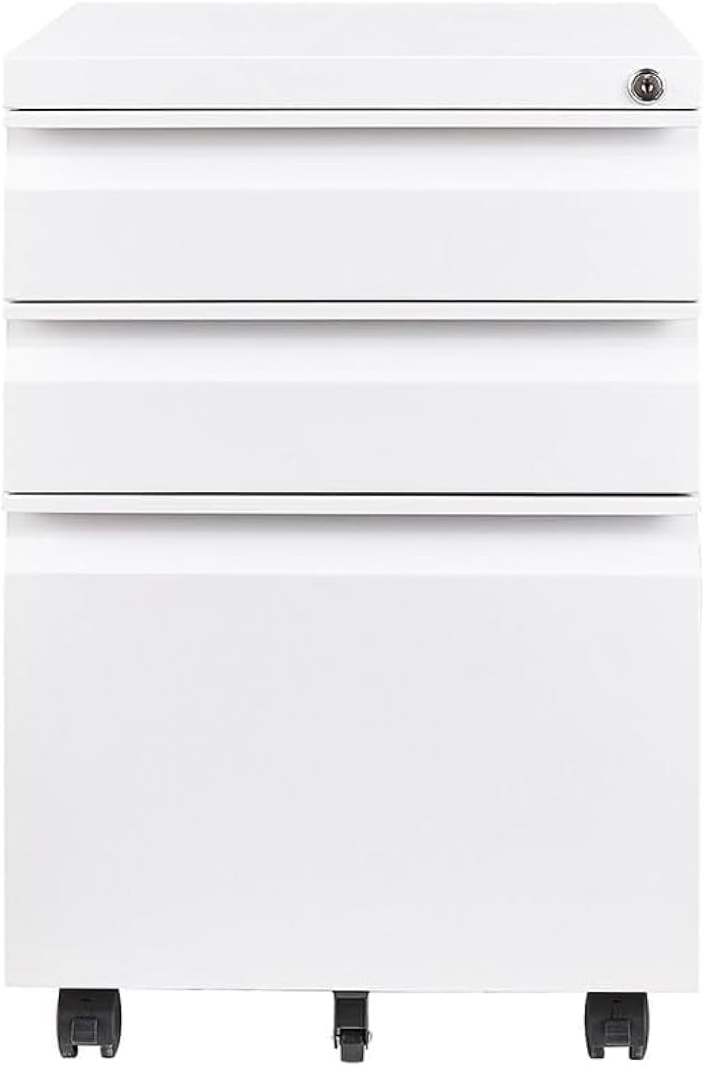 Panana 3 Drawers Filing Cabinets, Mobile File Metal Cabinet Under Desk ...