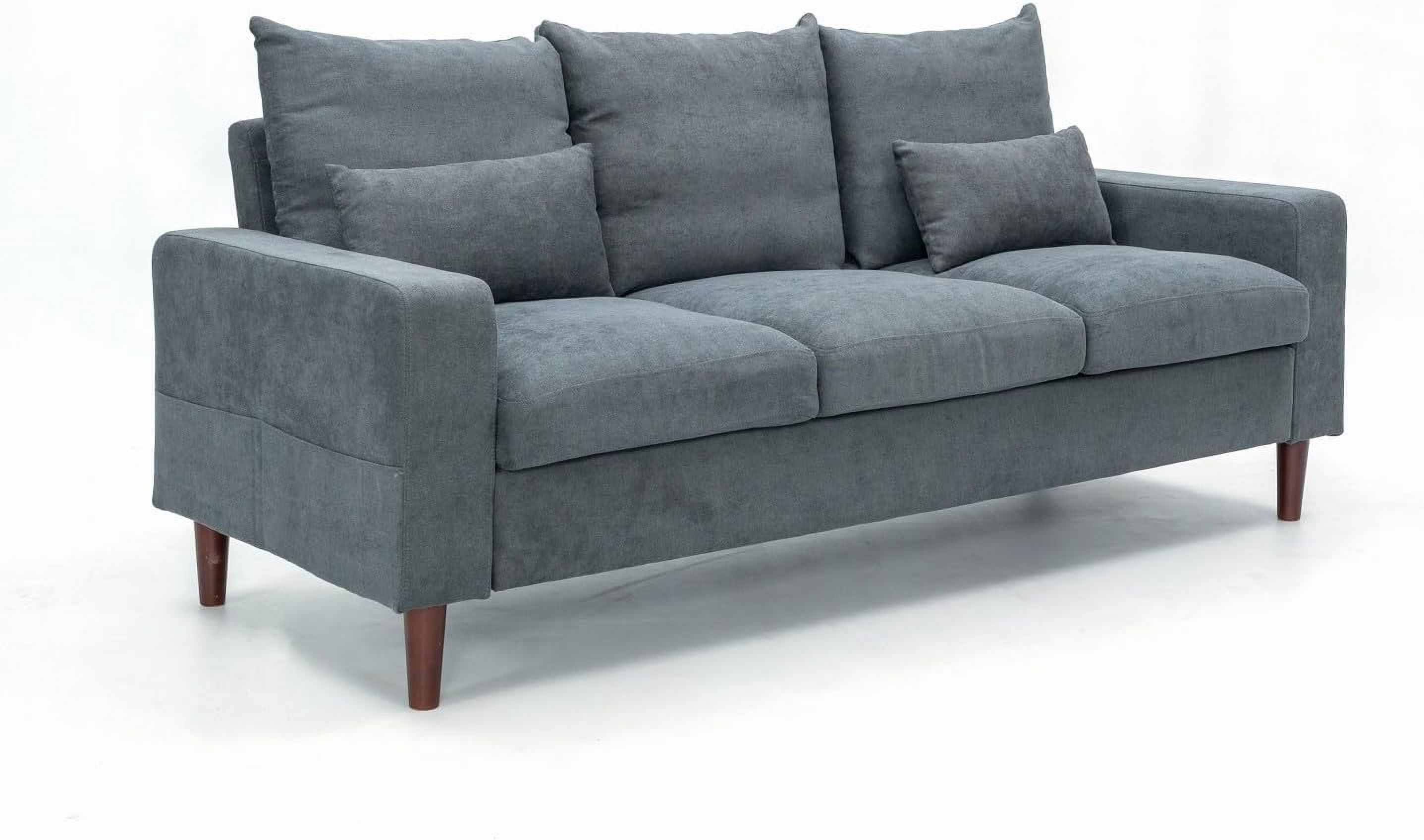 Panana 3 Seater Sectional Upholstered Fabric Sofa 76.5 Couch for ...