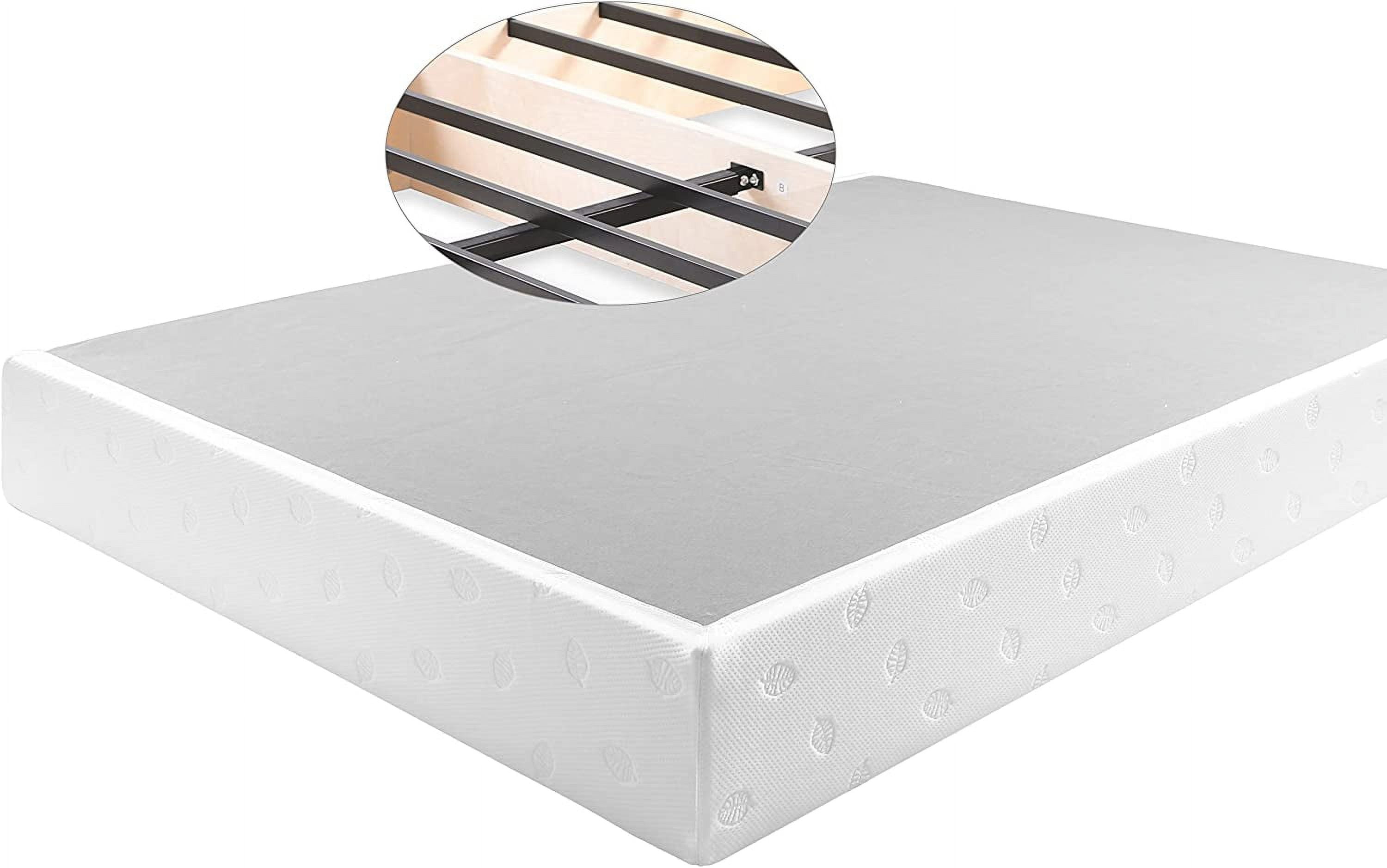 Panana 5 Inch Metal Box Spring Bed Base with Fabric Cover, Heavy Duty ...