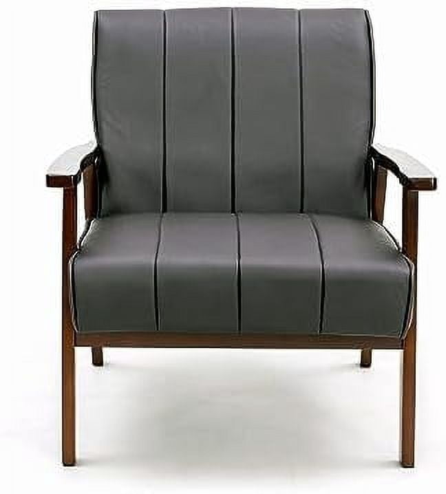 Panana Accent Leisure Chair, Mid-Century Modern Arm Chair with Solid ...
