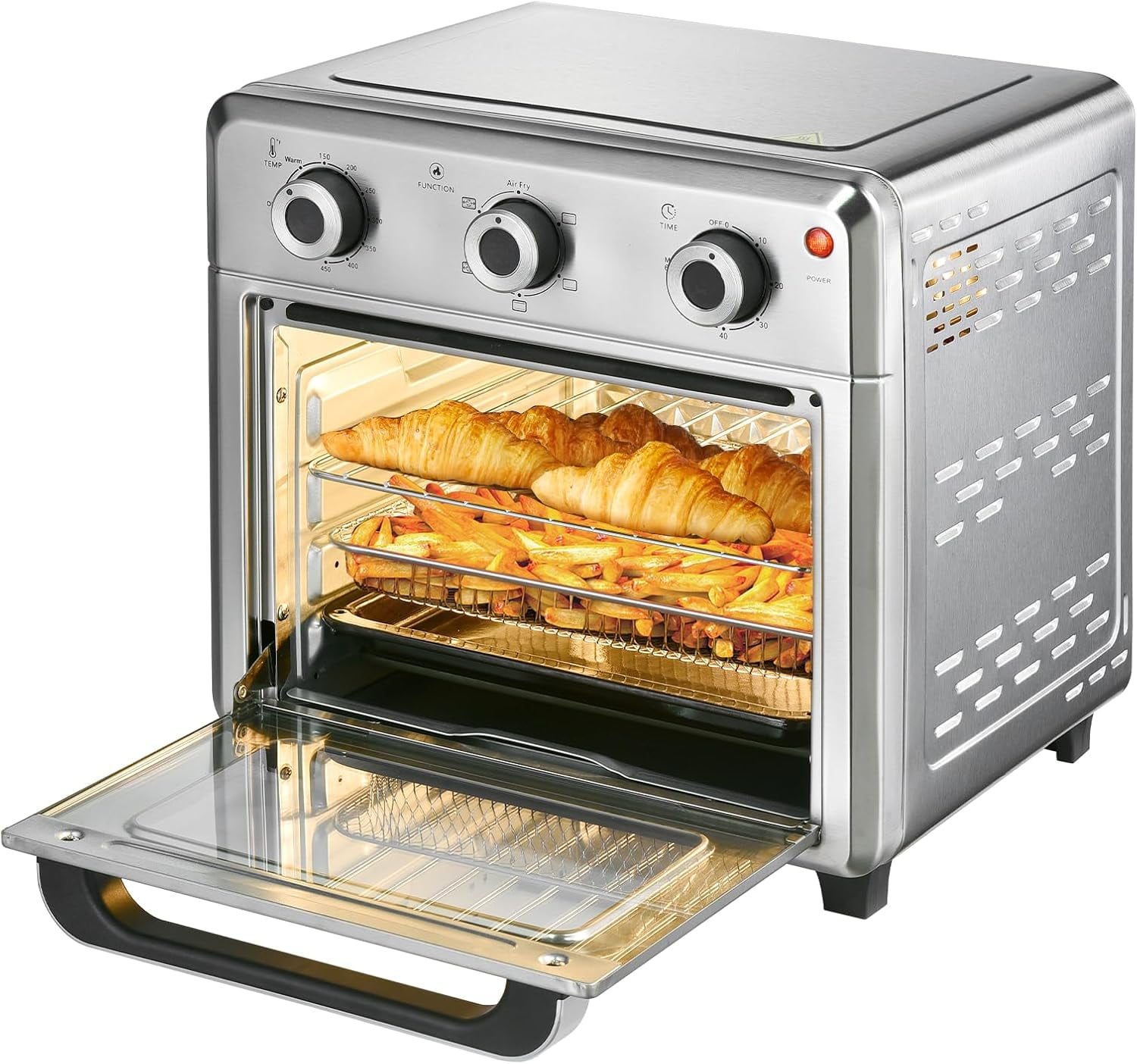 Panana Air Fry Toaster Oven, 6 Pre-set Cooking Functions Countertop ...