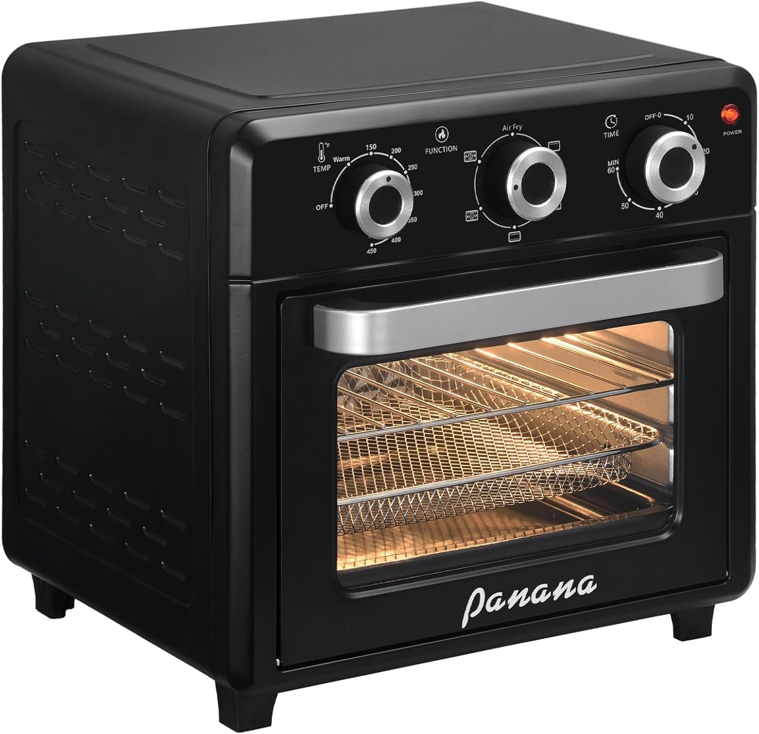 Panana Air Fryer + Convection Toaster Oven, 6-in-1 Air Fryer Toaster ...