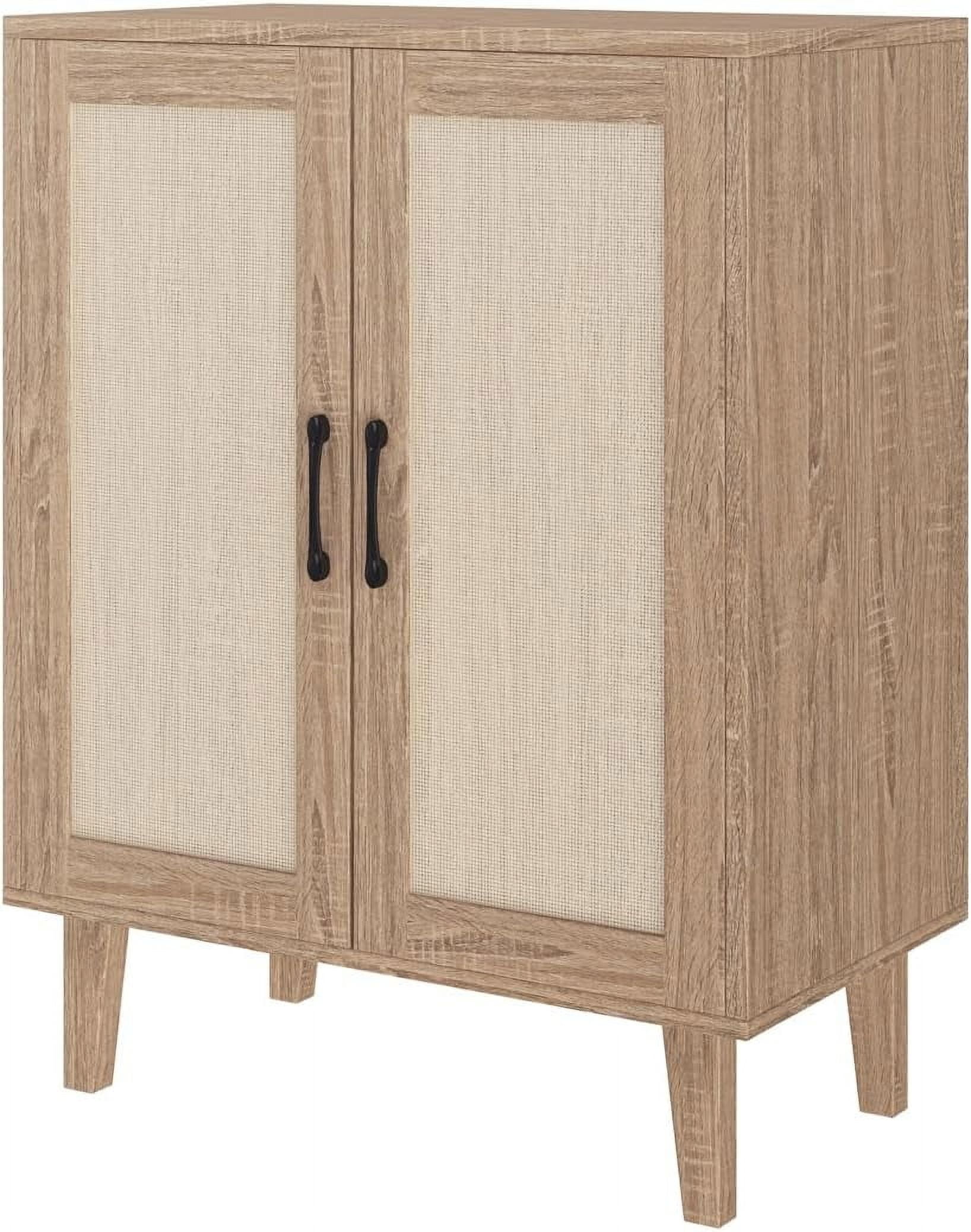 Panana Buffet Cabinet Sideboard with Rattan Decorated Doors Kitchen ...