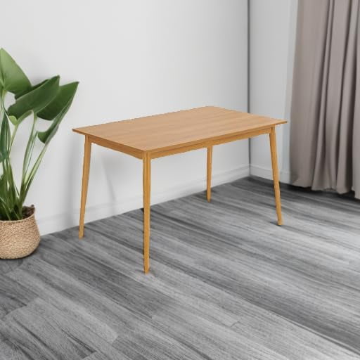 Panana Modern Dining Table 47 Inch Kitchen Table with Solid Wood Leg ...