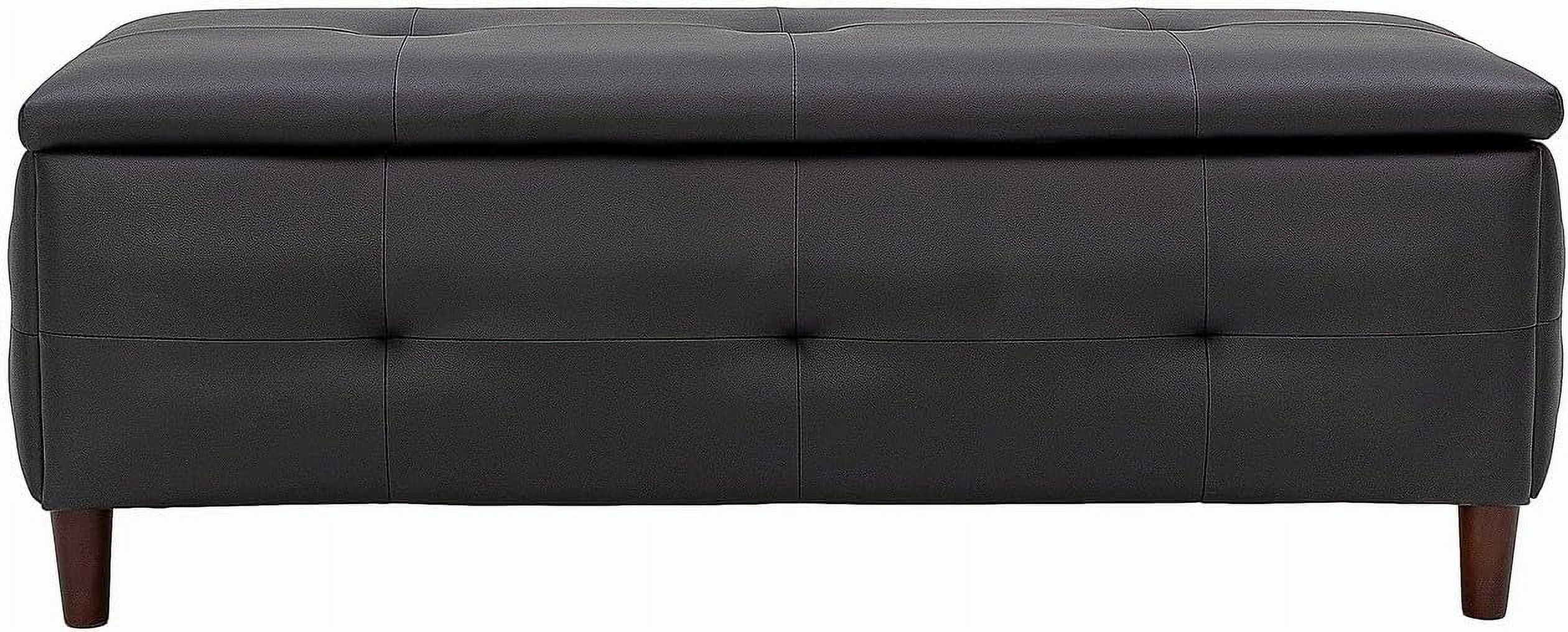Panana Ottoman with Storage, Storage Ottoman with Safety Hinge ...
