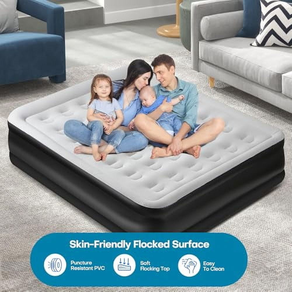 Panana Queen Air Mattress with Built in Electric Pump, Height 18.5 ...