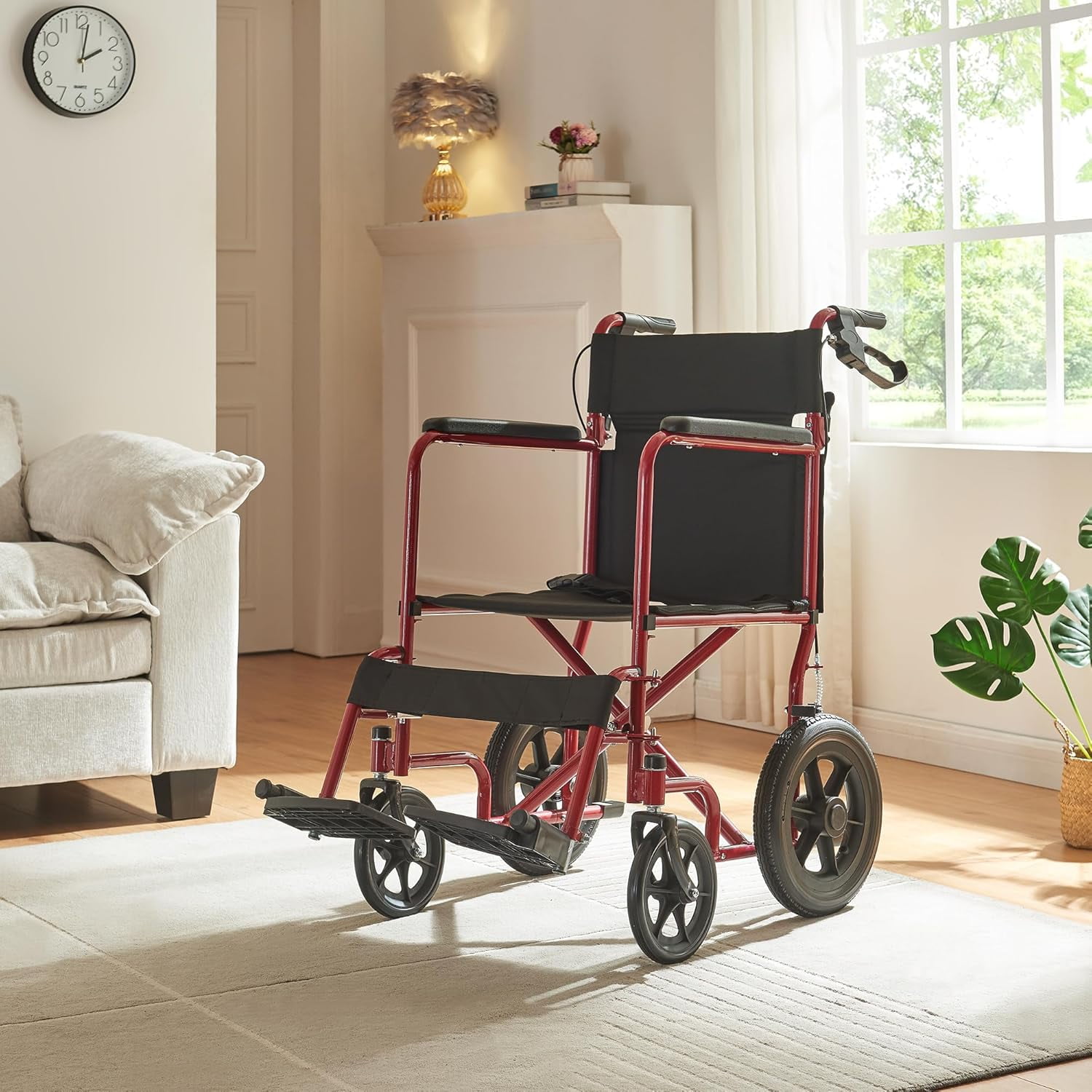 Panana Ultra Lightweight Wheelchair, Foldable Transport Wheelchair for ...