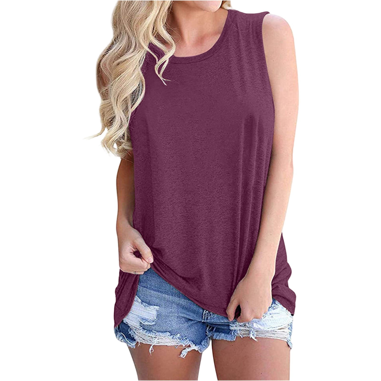 Panankl Womens Tops, Spring Tops for Women, Women Tank Tops Sleeveless ...