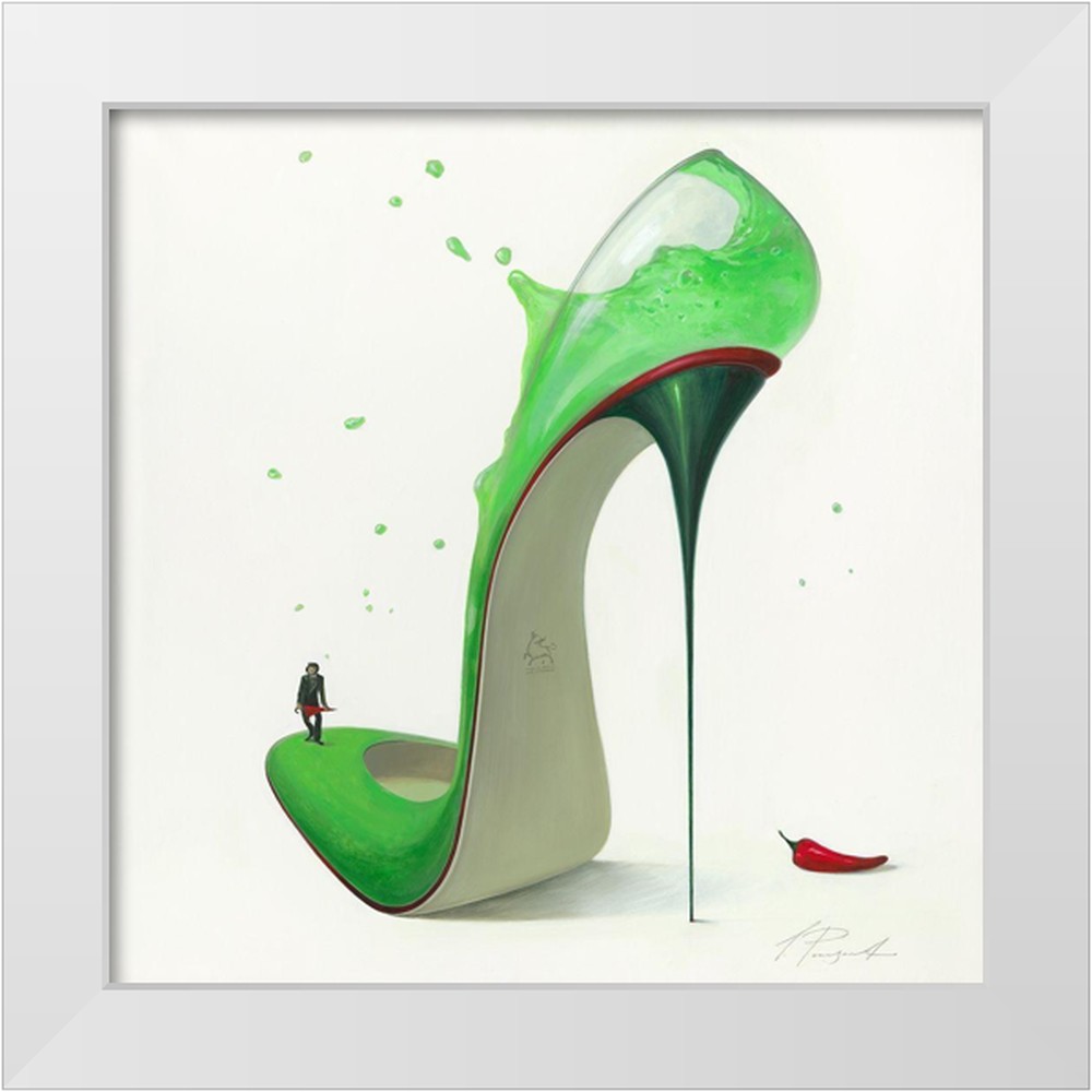 Panasenko, Inna 20x20 White Modern Wood Framed Museum Art Print Titled ...