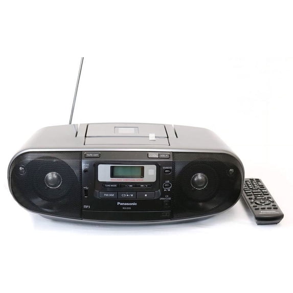 Panaso RX-D55 Boombox, 280W MP3 CD Player, AM-FM Radio, Cassette ...