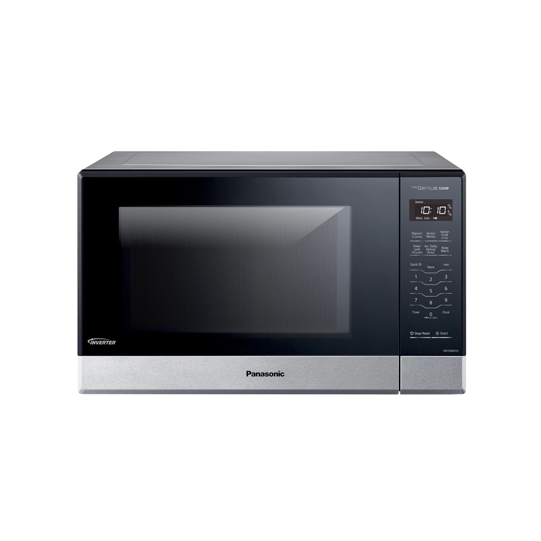 Panasonic 1.2 cu. ft. Countertop 1200W Inverter Microwave Oven with Genius Sensor Cooking and ...