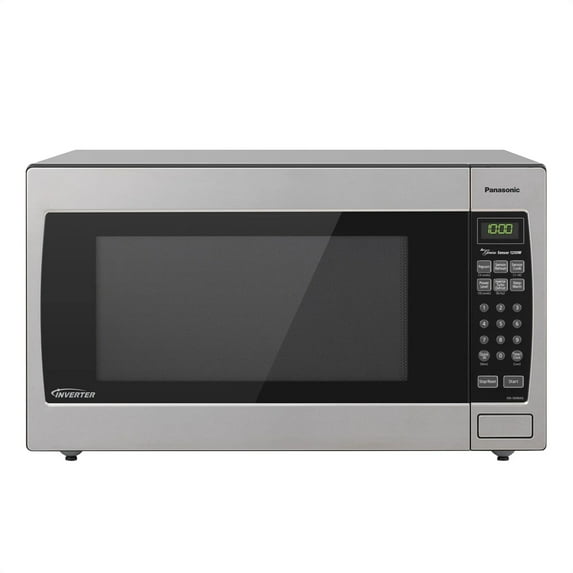 Panasonic 2.2-cu. ft. 1250W Countertop Microwave with Inverter Technology, Stainless Steel NN ...