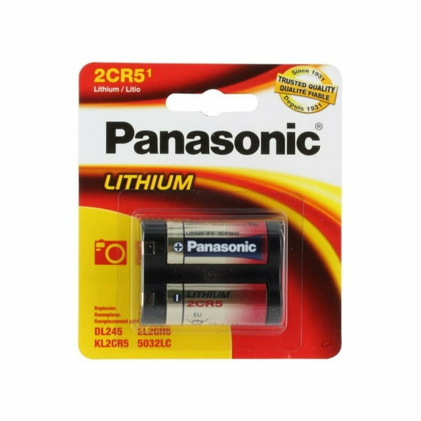 Panasonic 2CR5 6 Volt Lithium Battery (25 Batteries) - Walmart Business Supplies