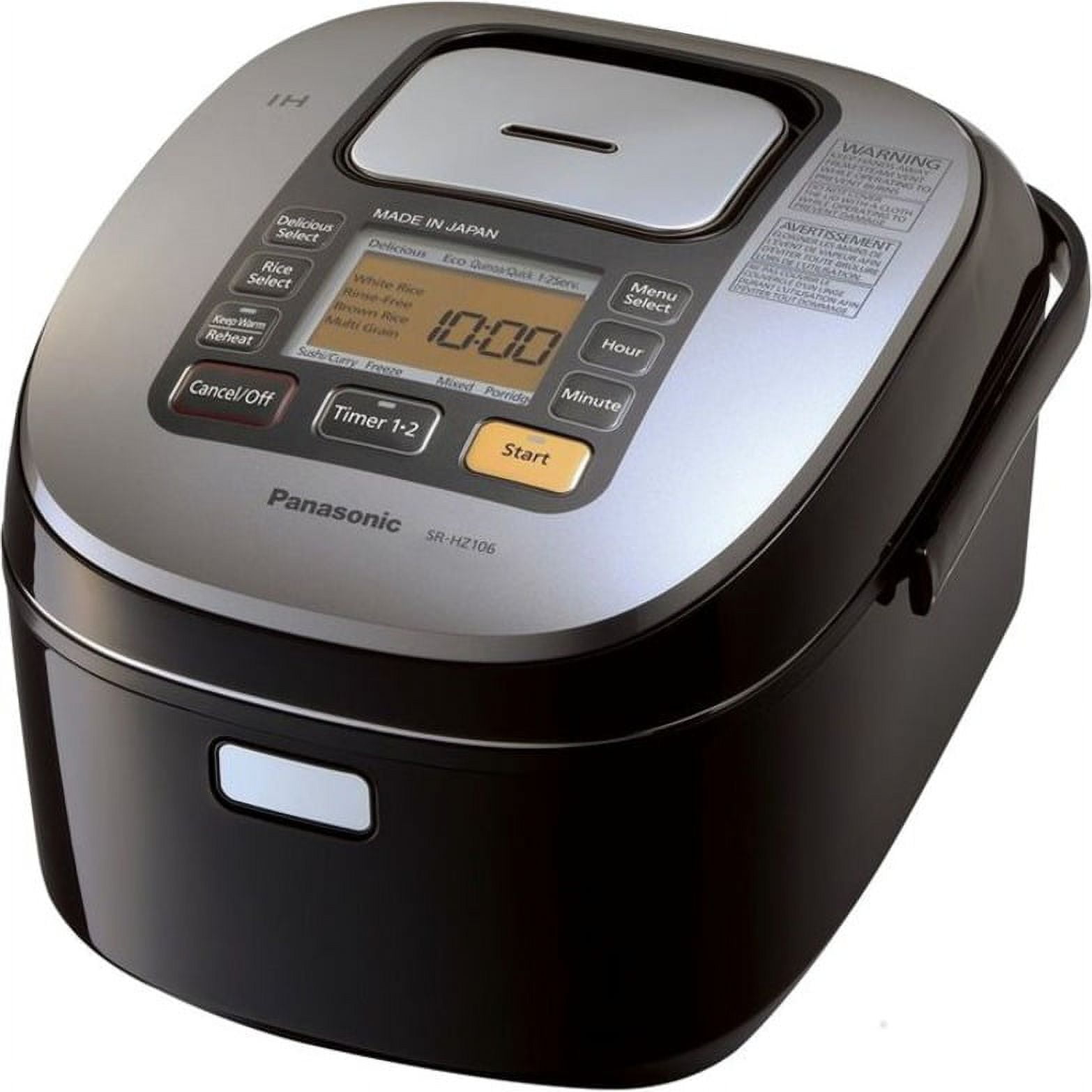 Panasonic 5 Cup Induction Heating Rice Cooker, SR-HZ106 (6MD180 ...