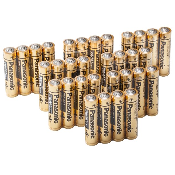 Panasonic AAA Alkaline Batteries 32 Pack LR03RJA/32S [Frustration Free ...
