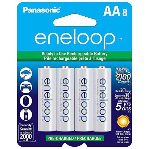 Panasonic Bk 3mcca8ba Eneloop Aa 2100 Cycle Ni Mh Pre Charged