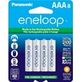 Panasonic BK-4MCCA8BA eneloop 8 Pack (AAA) 2100 Cycle NiMH Cell ...