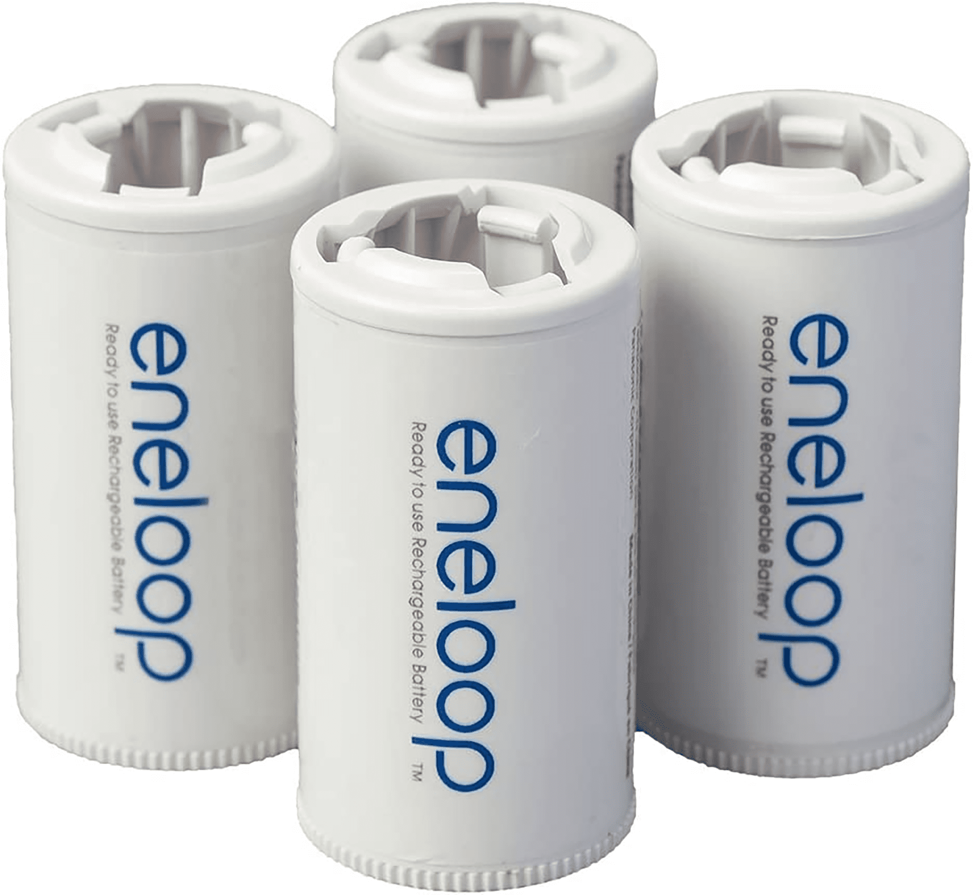 Panasonic BQ-BS2E4SA C Size Battery Adapters for use with Eneloop ...