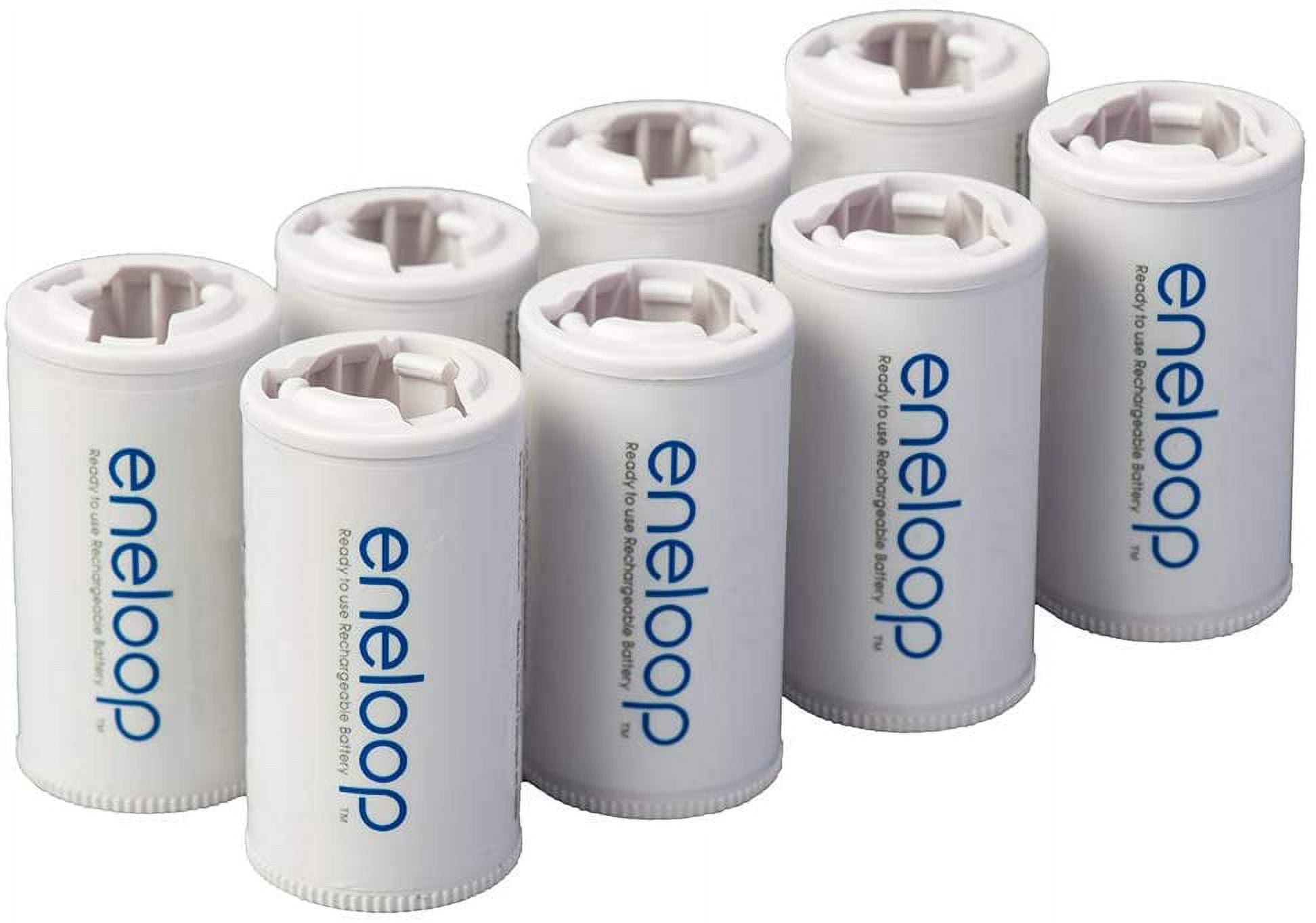 Panasonic BQ-BS2E8SA Eneloop C Size Battery Adapters for Use with Ni-MH ...