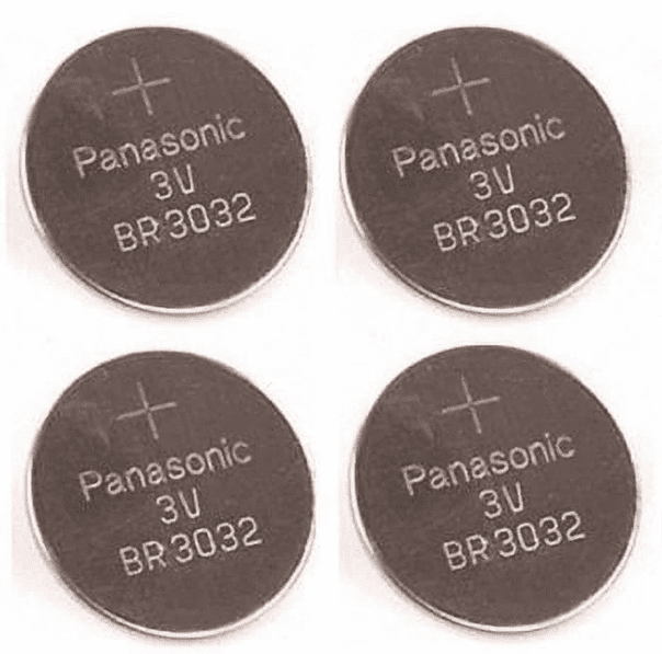 Panasonic BR3032 High-Capacity 3V Lithium Coin Cell Batteries, 4 Pieces ...