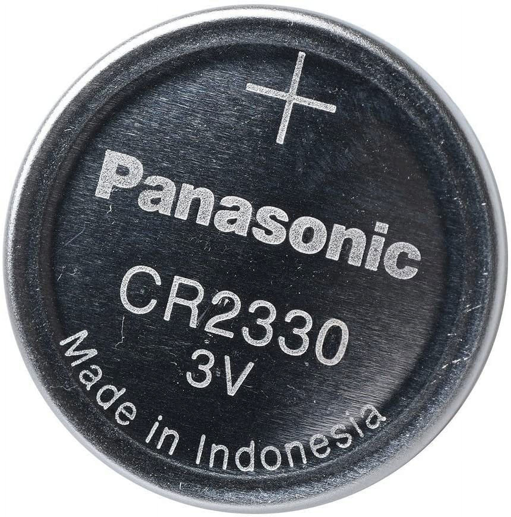 Panasonic Batteries CR2330, 3V Lithium, 260mAh Capacity, Long Shelf ...