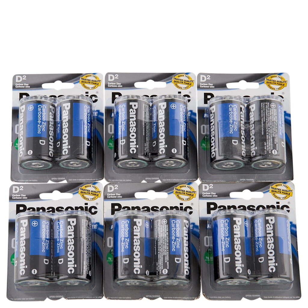 Panasonic Batteries D 2-Pack Super Heavy Duty Batteries 6 ct - Walmart.com