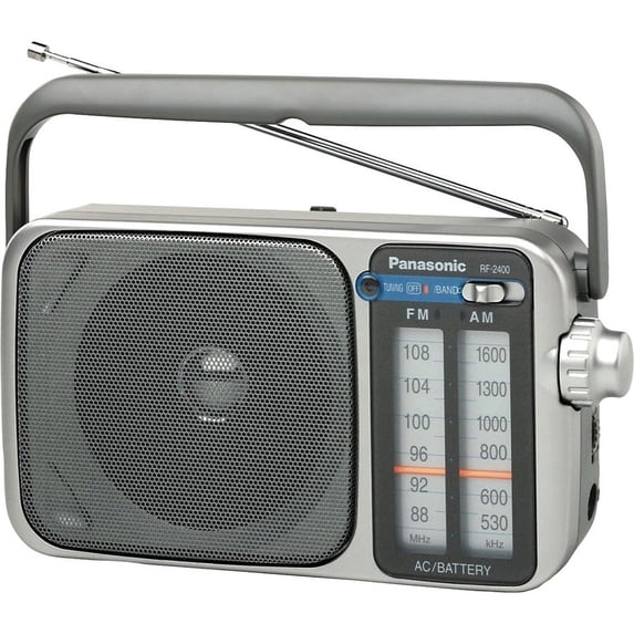 Panasonic RF-2400 AM/FM Portable Radio Tuner with Dynamic Speaker ...