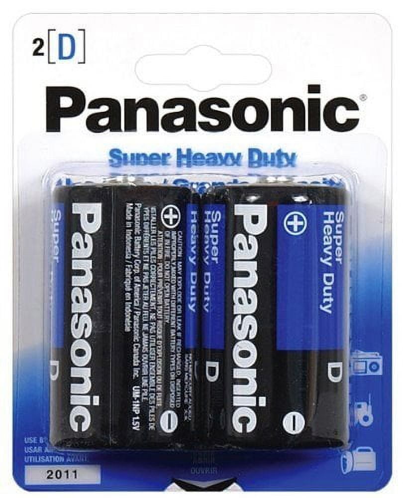 Panasonic Battery Super Heavy Duty D 2-Count (Pack of 12) - Walmart.com