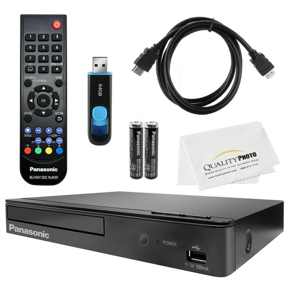 Panasonic Blu Ray DVD Player DMP-BD84P-K + Remote Control + High Speed ...