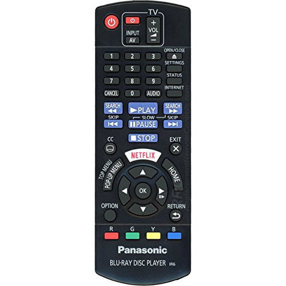 Panasonic Blu-Ray Disc Player Remote N2QAYB001024 - Walmart.com