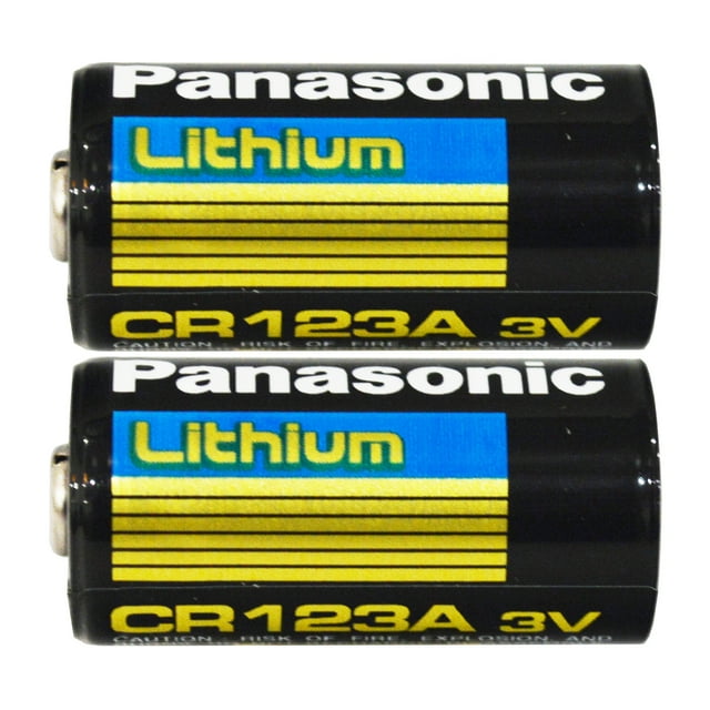 Panasonic CR123A 3V Photo Lithium Batteries, Long Lasting, 1550mAh Capacity - Walmart.com