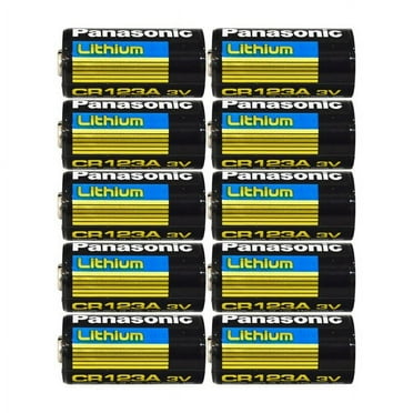 Panasonic CR123A 3V Lithium Battery, 1550mAh Capacity, Flashlight and Camera Use - Walmart.com