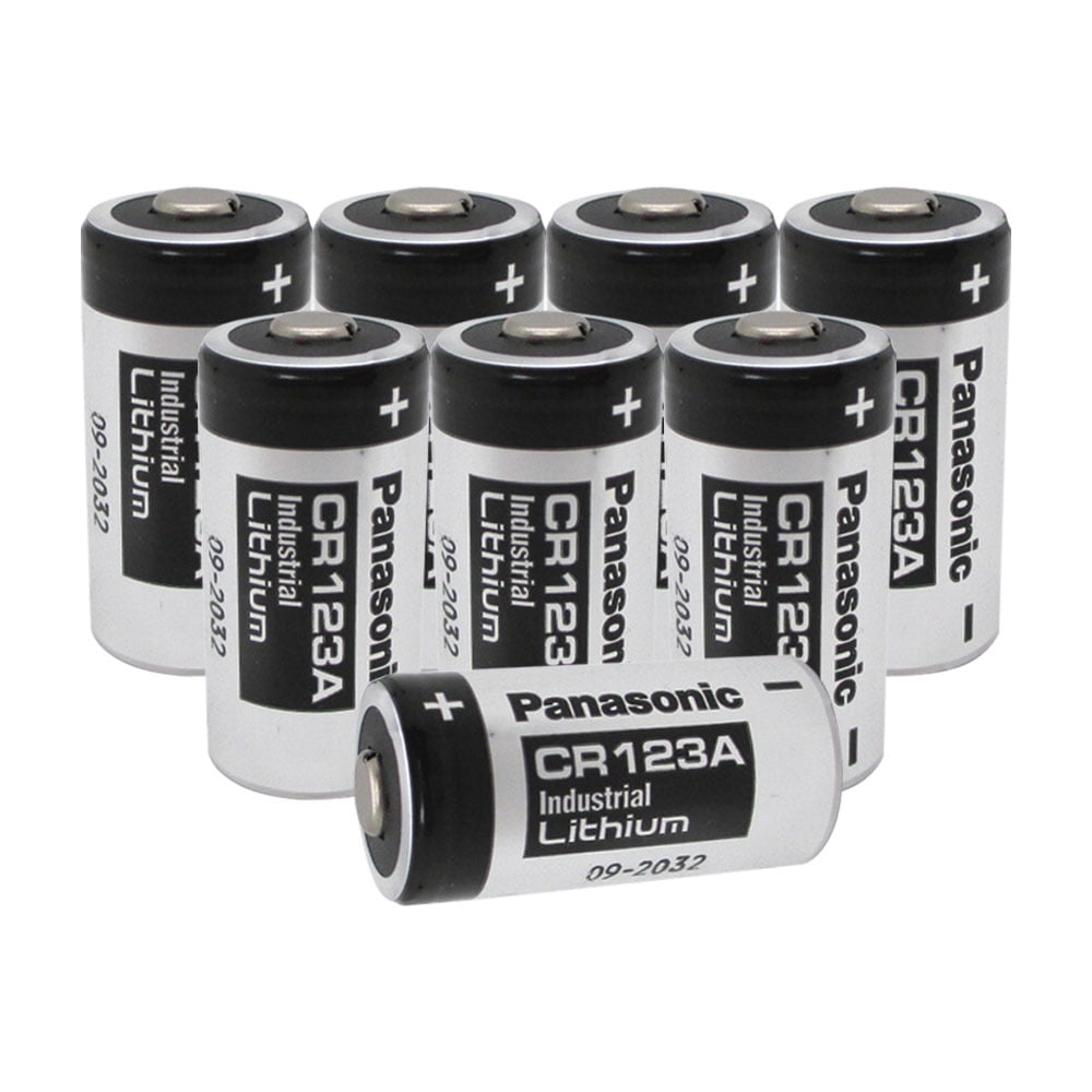 Panasonic CR123A Lithium 3V Photo Lithium Batteries, 8 Pack - Walmart.com