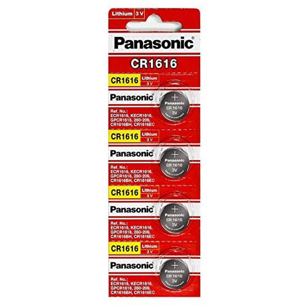 Panasonic CR1616 3V Coin .. Cell Lithium Battery, Retail .. Pack of 4 - Walmart.com