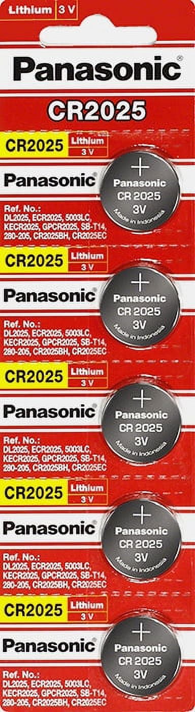 Panasonic CR2025 3 Volt Lithium Coin Cell Battery (250 Batteries ...
