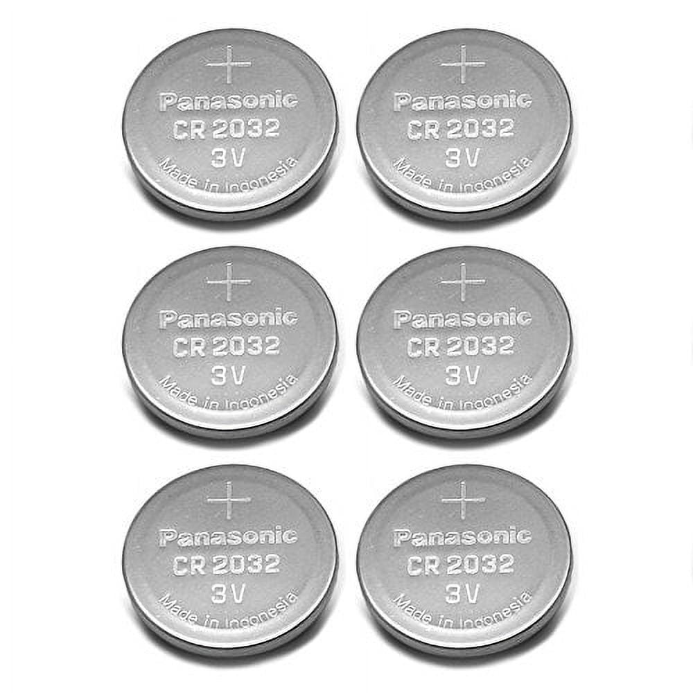 Panasonic CR2032 3V Lithium Coin Battery Pack of 6 - Walmart.com
