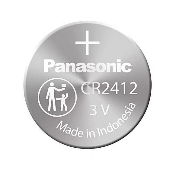 Panasonic CR2412 Lithium 3V Coin Cell Battery, DL2412 BR2412 - Walmart.com