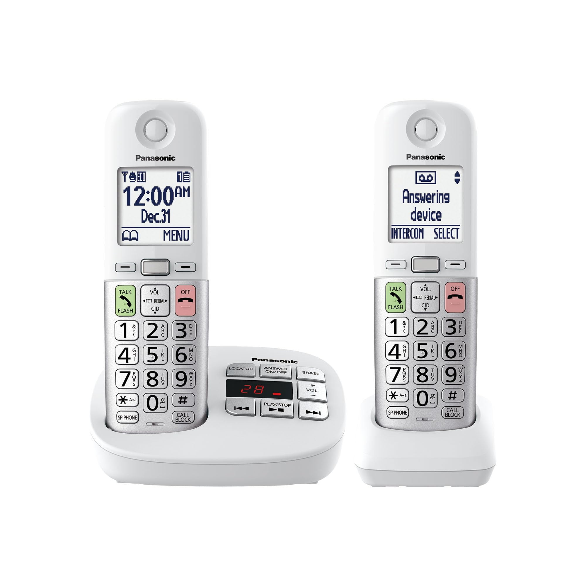 Panasonic Cordless Phone, Easy to Use with Large Display and Big ...