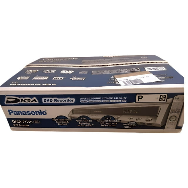 New Panasonic DIGA DMR-ES15 - DVD Recorder - Silver - Walmart.com
