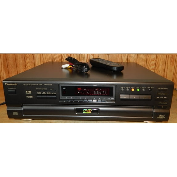 Pre-Owned Panasonic Dvd-c220D 5 Disc CD DVD Player 5 Disc Changer with ...