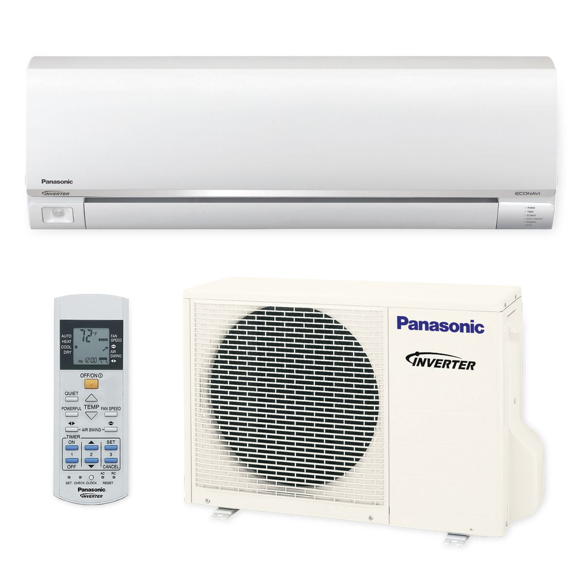 Panasonic® E12RKUA - 12,000 BTU 22.5 SEER EXTERIOS E Wall Mount ...