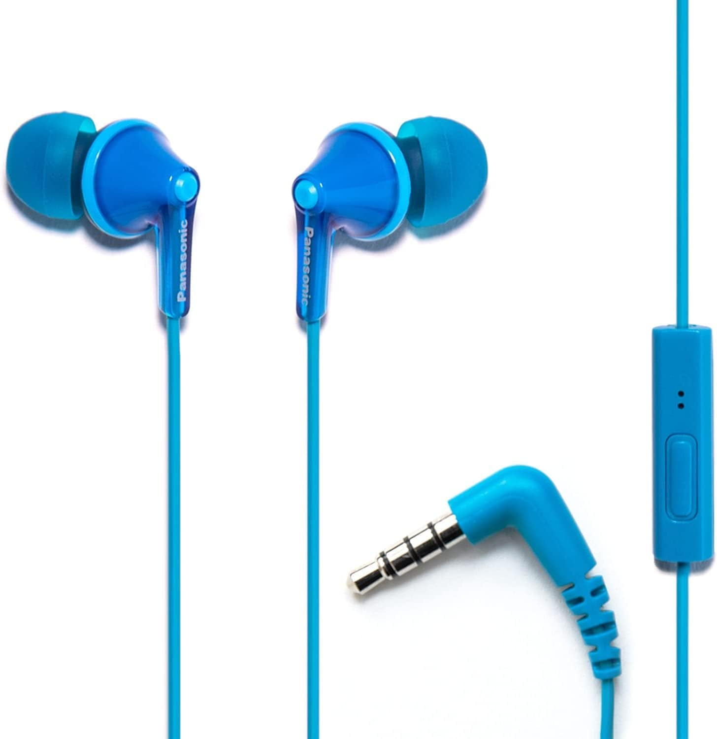 Panasonic ErgoFit Wired Earbuds, In-Ear Headphones with Microphone and ...