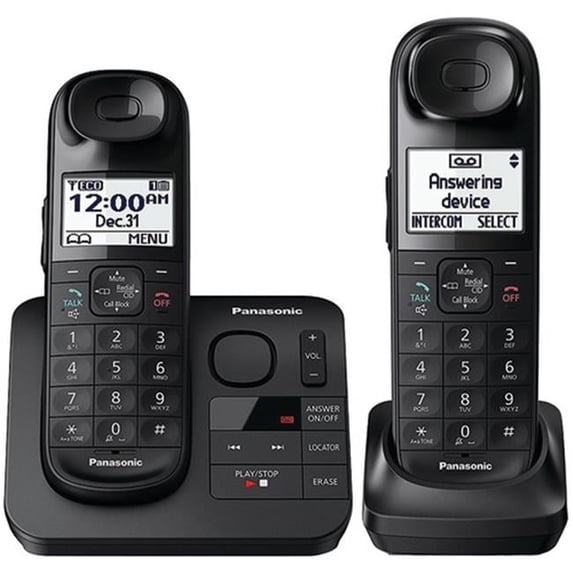 Panasonic Wireless Landline Telephone with Caller ID Block, Comfort ...
