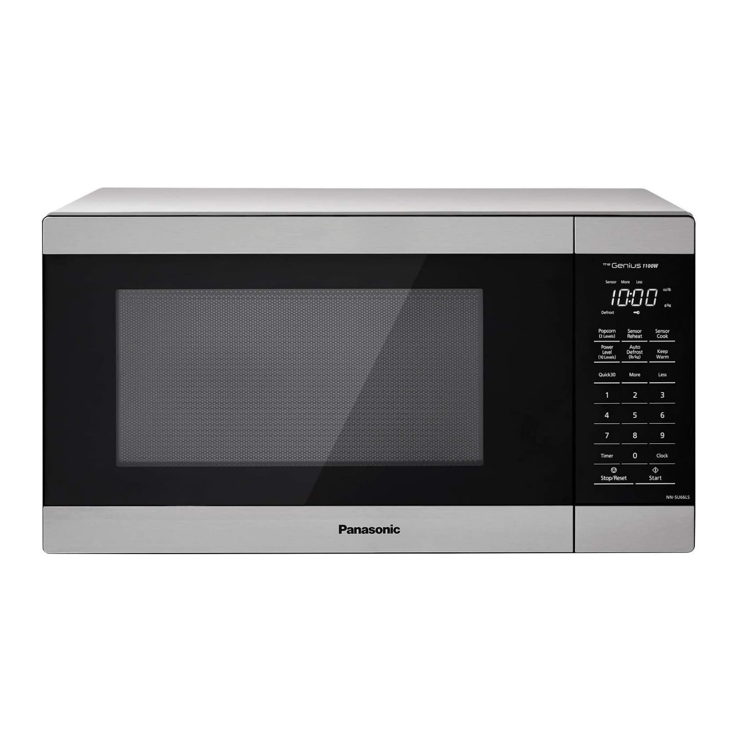 Panasonic Genius Sensor 1000W Stainless Steel Countertop Microwave Oven ...