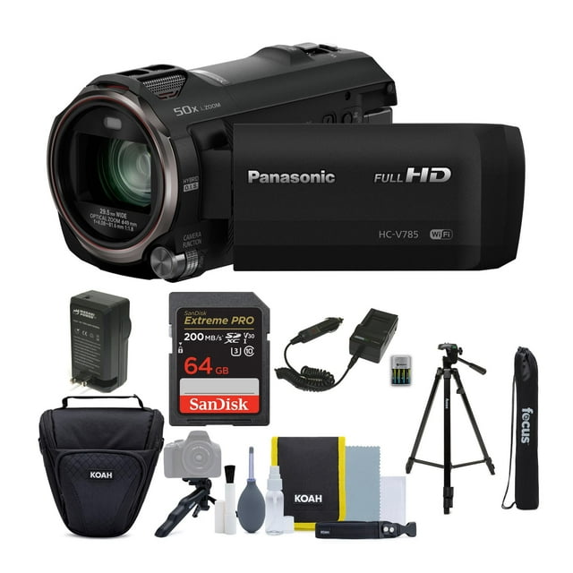 Panasonic HC-V785K Full HD Camcorder with WIFI, Digital Movie Control ...