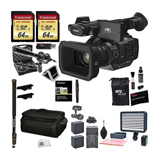 Panasonic HC-X1 Ultra HD 4K Professional Camcorder with 2x 64GB Cards ...
