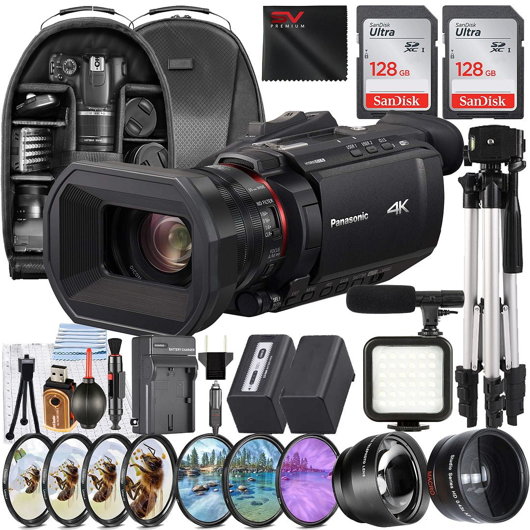 Panasonic HC-X1500 UHD 4K HDMI Lightweight Compact Camcorder with 2 ...